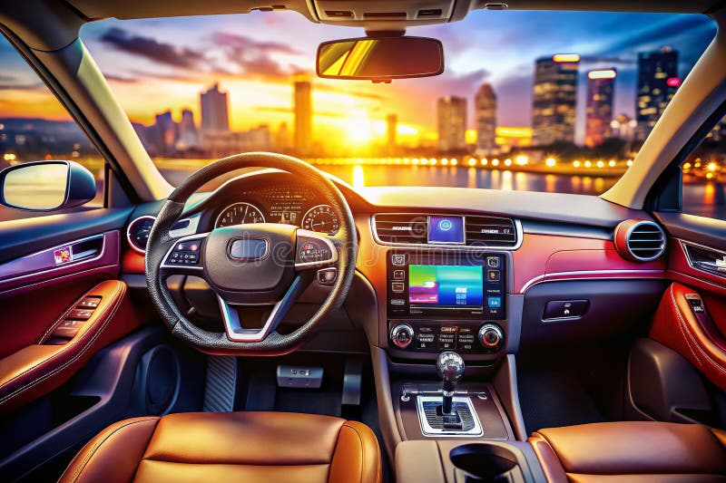 Experience the Apex of Automotive Technology a Luxurious Interior ...