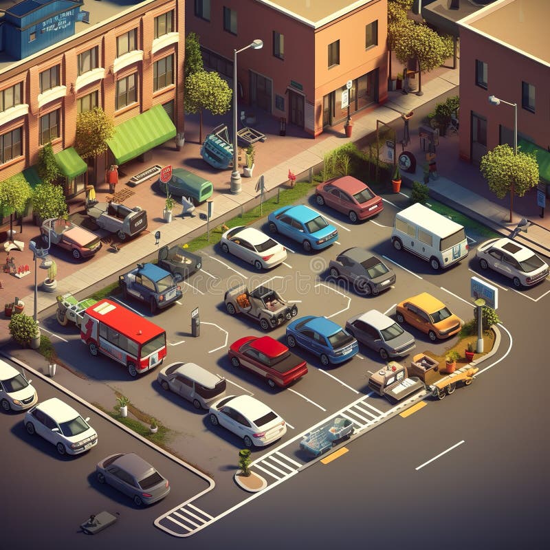Vehicles Array of 3D Isometric Vehicles Including Sleek Cars Sturdy ...
