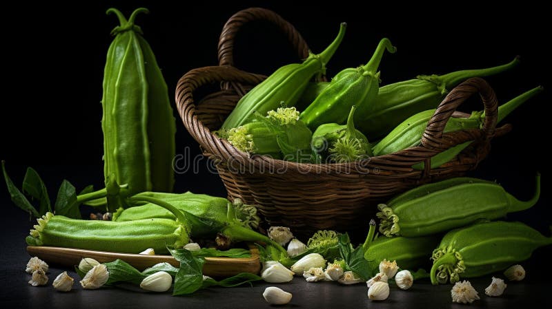 Okra Design Stock Illustrations – 648 Okra Design Stock Illustrations ...