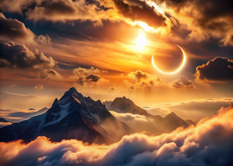 Witness the Majesty of a Partial Solar Eclipse Stunning Landscape ...