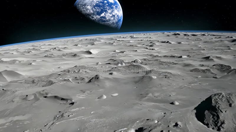 Experience the Beauty of the Moons Surface and the View of Earth from ...