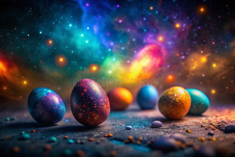 Cosmic Easter Eggs a Minimalist Celebration of Spring in the Dark ...
