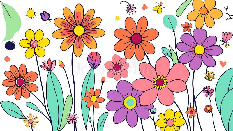 Spring Florals Reimagined a Contemporary Graphic Interpretation of ...