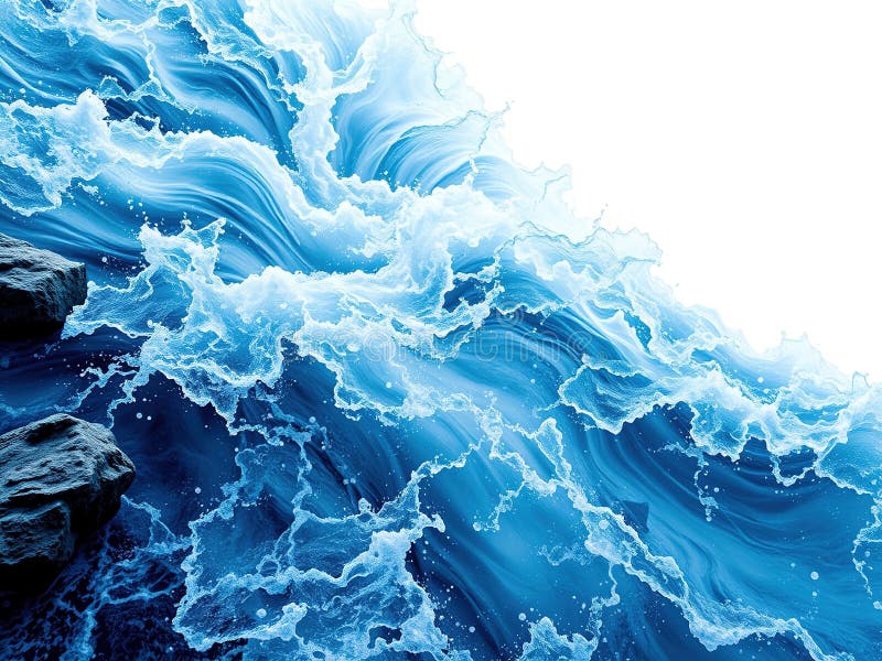 Dynamic Convergence of Eleven Water Streams a Stunning Abstract ...