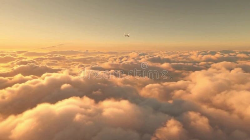 Soaring Above Infinite Clouds in Daylight Seamless 3D Sunlit Flight ...