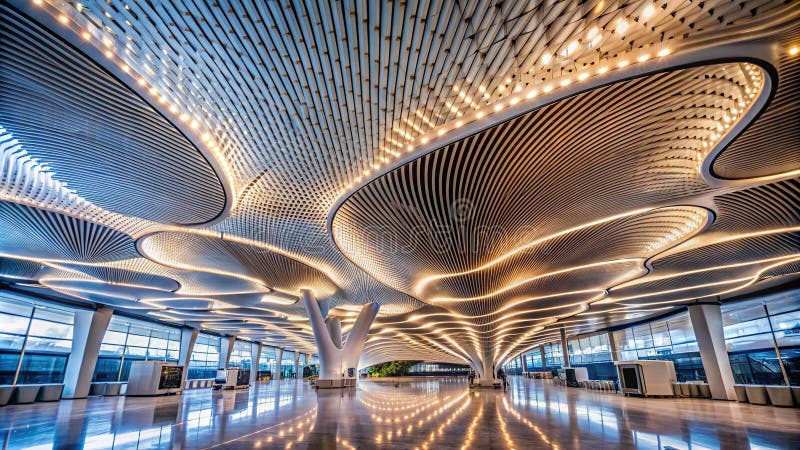 Mesmerizing Airport Ceiling Design a Futuristic Masterpiece of ...
