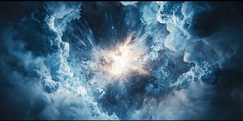 Experience the Breathtaking Moment of a Blue Particle Explosion As ...