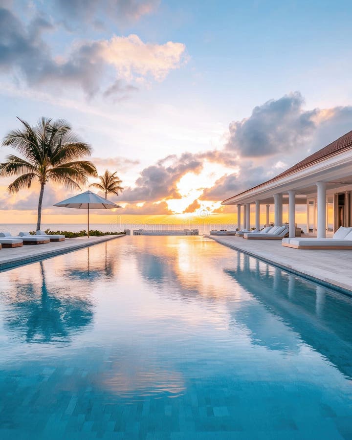 Experience a Breathtaking Sunset View from this Luxurious Beachfront ...
