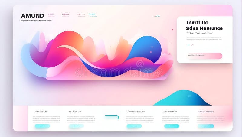 Navigating Brilliance: Intuitive UI UX Landing Page. AI Generate Stock ...