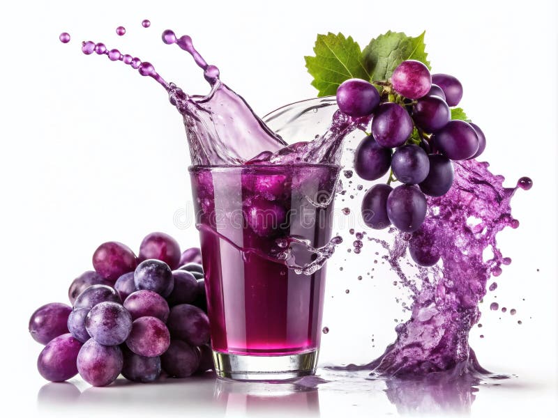 A Refreshing Splash of Grape Juice a Vibrant Image of Grape Goodness ...