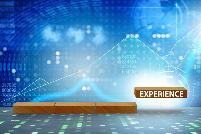 Experience Business Concept with Steps Going Up Stock Image - Image of ...