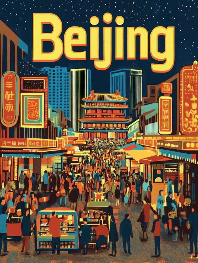 Discover Vibrant Beijing Streets at Night, Alive with Lights, Culture ...
