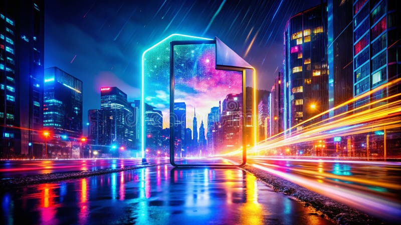 Intriguing Night Photography Abstract KTR File Extension Visualization ...