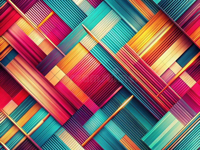 Dynamic Diagonal Vintage Tech Pattern a Vibrant Fusion of Retro and ...