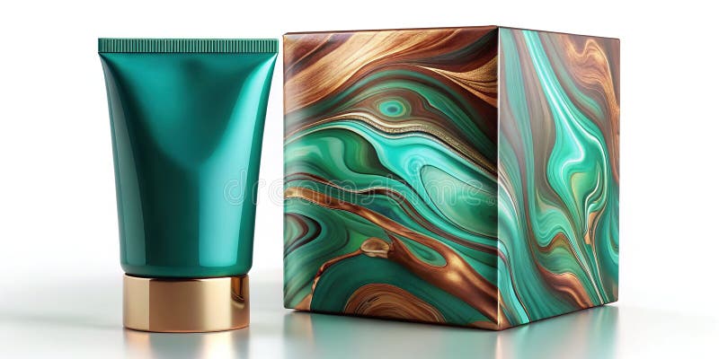 Luxury Body Lotion Packaging Design Inspiration Turquoise Bronze Sage ...