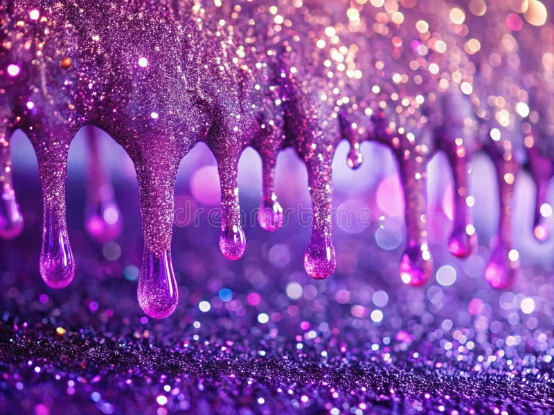 Enthralling Purple Glitter Drip Texture Abstract Design Inspiration for ...