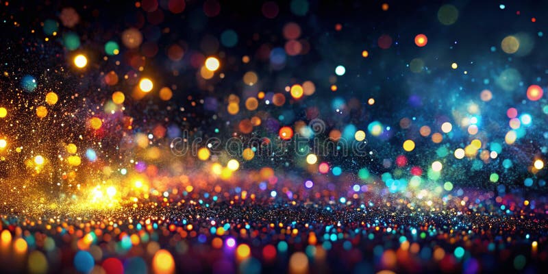 Enthralling Abstract Particle Background a Shimmering Night Photography ...