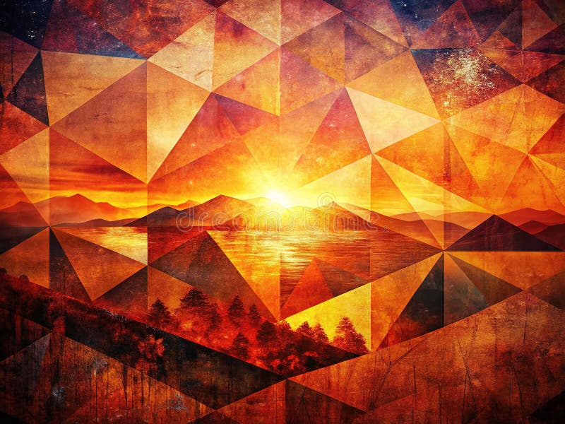 A Warm Embrace of Rustic Radiance a Stunning AIGenerated Abstract Image ...