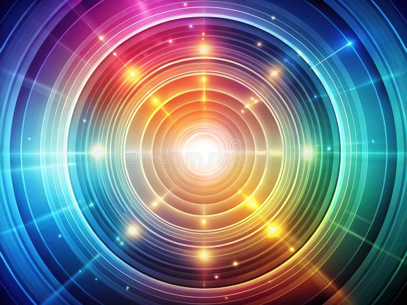 Dynamic Concentric Radial Chart Visualization a Futuristic ...