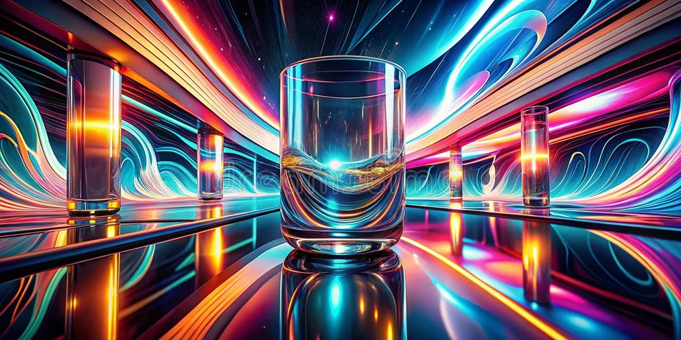 Enthralling Abstract Glass Loading Bar a Surreal Progress Indicator ...