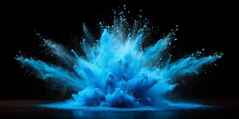Witness the Explosive Beauty of a Blue Powder Explosion in Super Slow ...