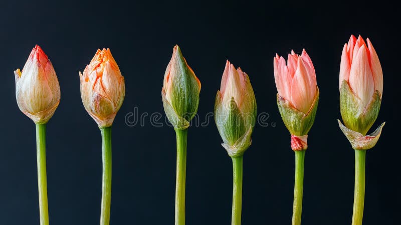 Time Lapse Sequence of Blooming Flowers Stock Illustration ...