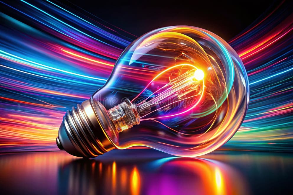 Stunning Long Exposure Light Bulb Animation Witness Abstract Glowing ...