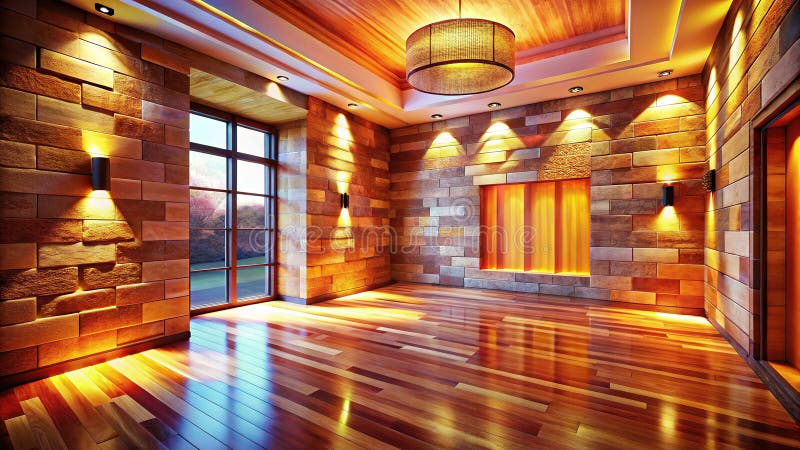 Stunning Sandstone Interior Design a Photorealistic Visualization of ...