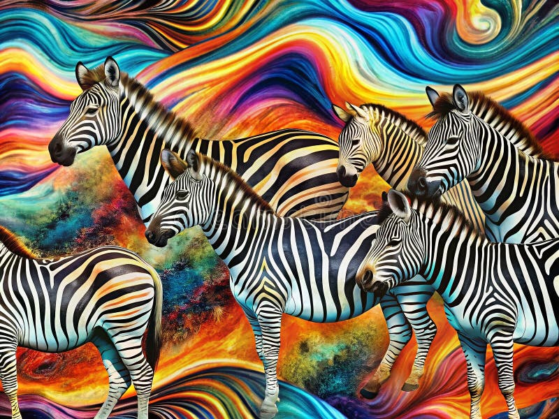 Stunning Zebra Pattern with Liquid Marble Effect a Panoramic ...