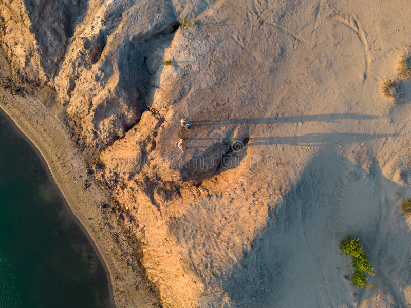 Shadowscape: Aerial Dance of Light and Shadow Stock Image - Image of ...