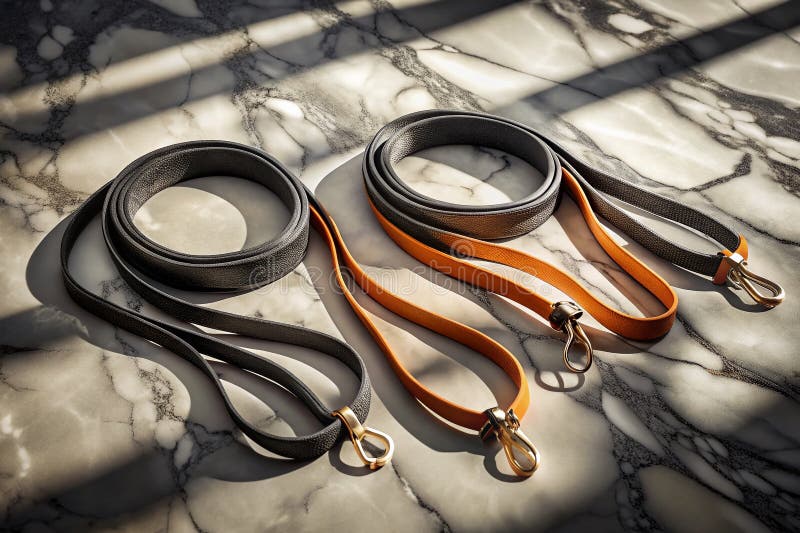 Sleek Chic Black and White Marble Leashes in Modern Minimalist Still ...