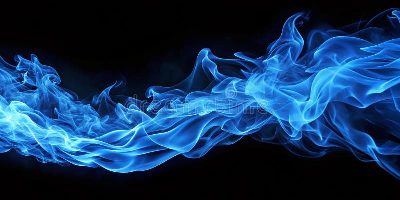 Dynamic Blue Fire Curves Abstract Background Image for Design Projects ...