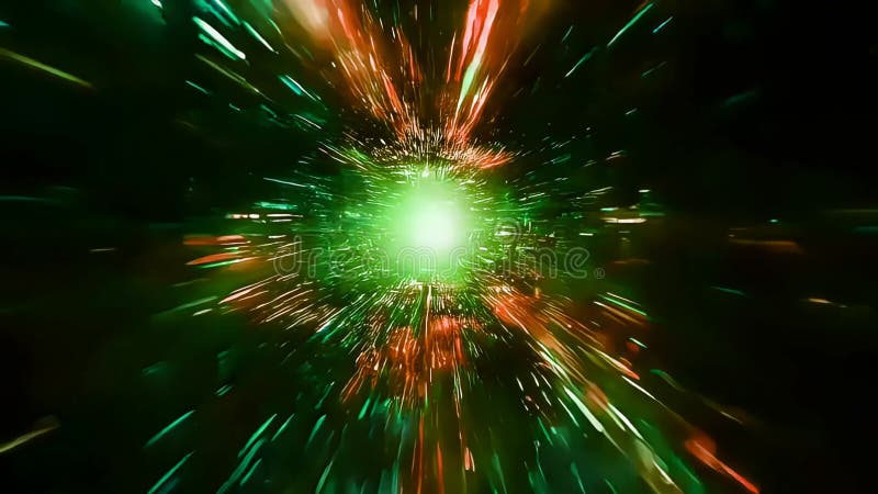 Journey through Pulsing Abstract Visuals with Light and Color Dynamics ...