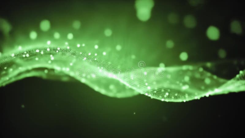 Exploring Mesmerizing Green Wave Patterns in Abstract Digital Art Stock ...