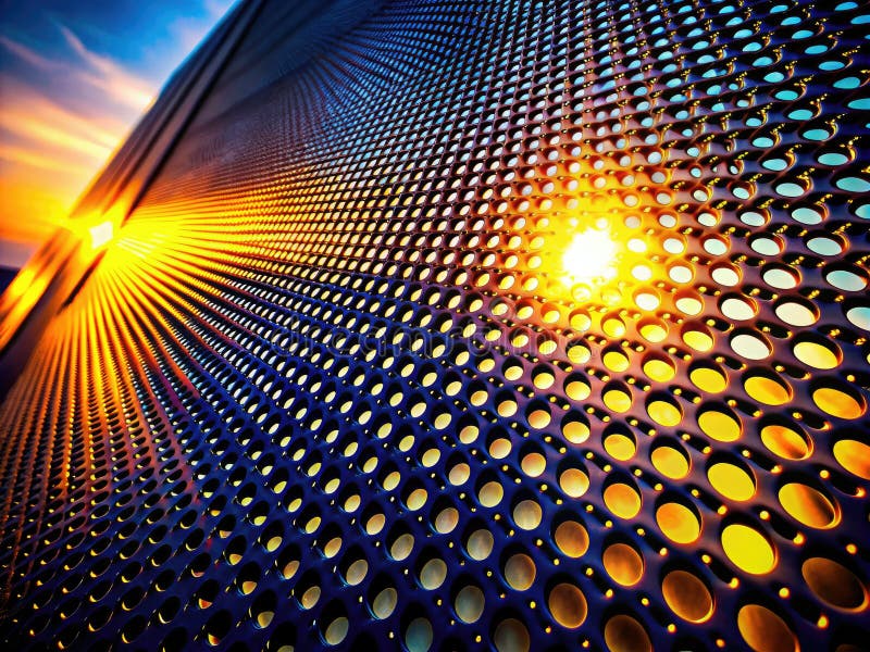 Striking Silhouettes Perforated Metal Sheets Dramatic Light and ...