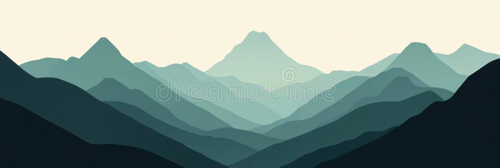 Experience the Captivating Outline of a Mountain Range at Dawn, Setting ...