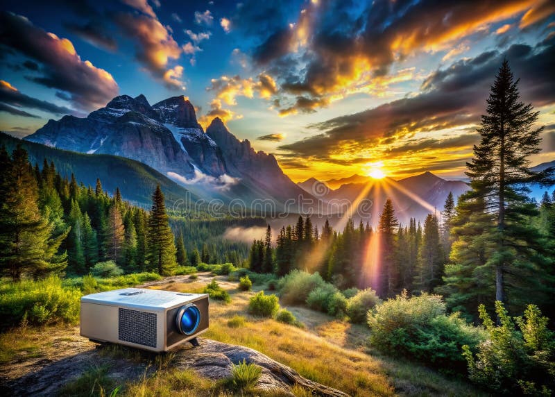 Projector Presentation in Nature Stunning Visual Storytelling and ...
