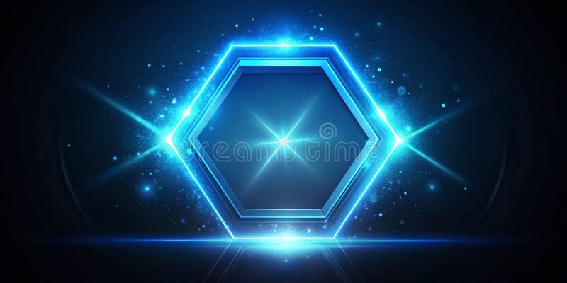 Dynamic Abstract Background Glowing Blue Hexagon Motion Design for ...