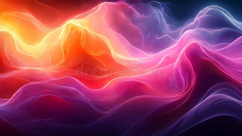 Vivid Abstract Art Inspired by Flowing Colors and Light Dynamics in a ...