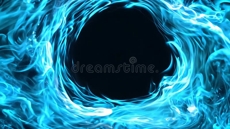 A Mesmerizing Blue Swirling Vortex of Light and Energy Created in a ...