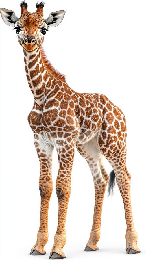 Giraffe Stands Tall Showcasing Its Unique Coat Patterns Stock Photos ...