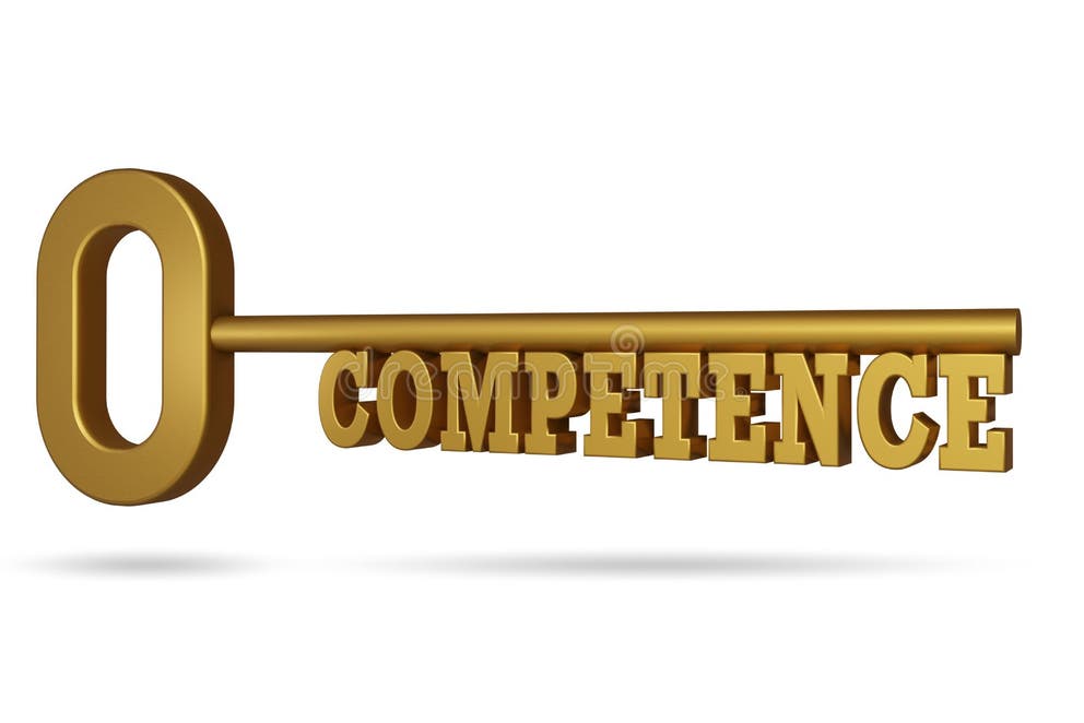 Experience and Competence Concept with Key - 3d Rendering Stock ...