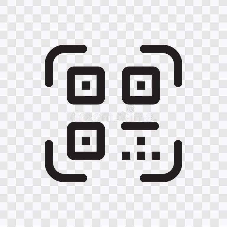 "Simple Digital Scanning QR Code Label - Vector Illustration for ...