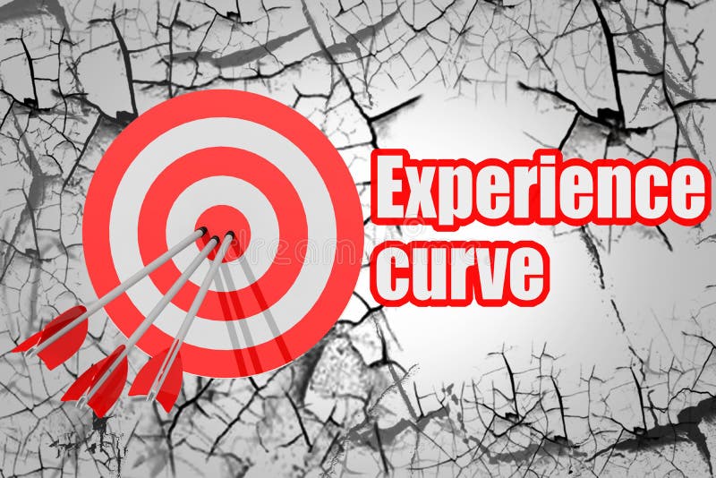 Experience Curve Word with Red Arrow and Board Stock Illustration ...