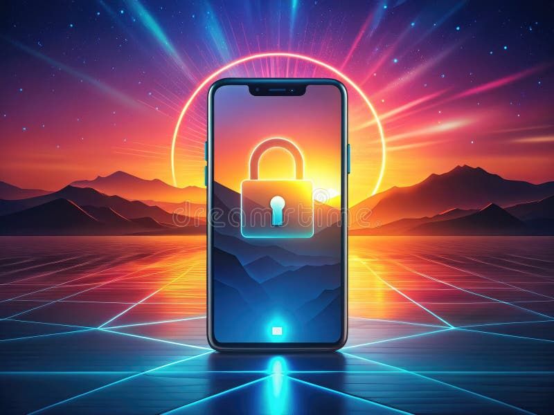 Futuristic Minimalist Phone Lock Screen Design a Stunning Abstract ...