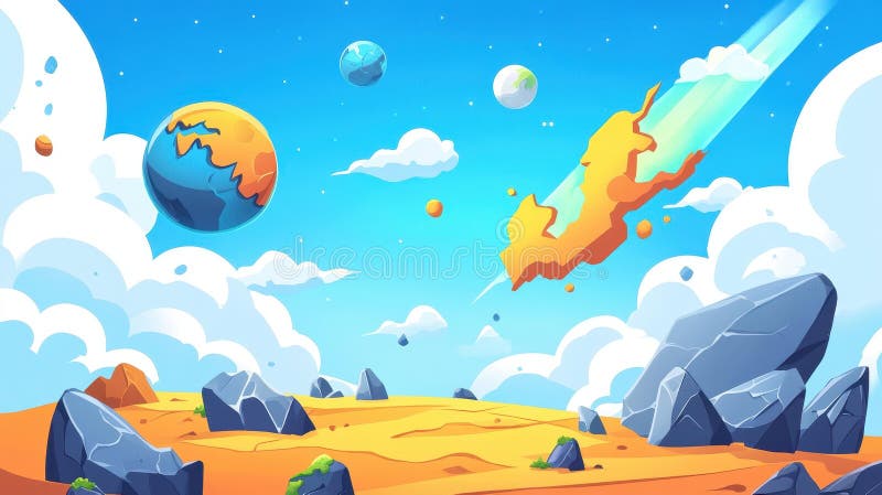 Experience the Dance of Tectonic Plates with a Vibrant Illustration ...