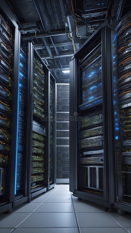 Digital Harmony: Servers, Storage, Networking Dynamics. AI Generate ...