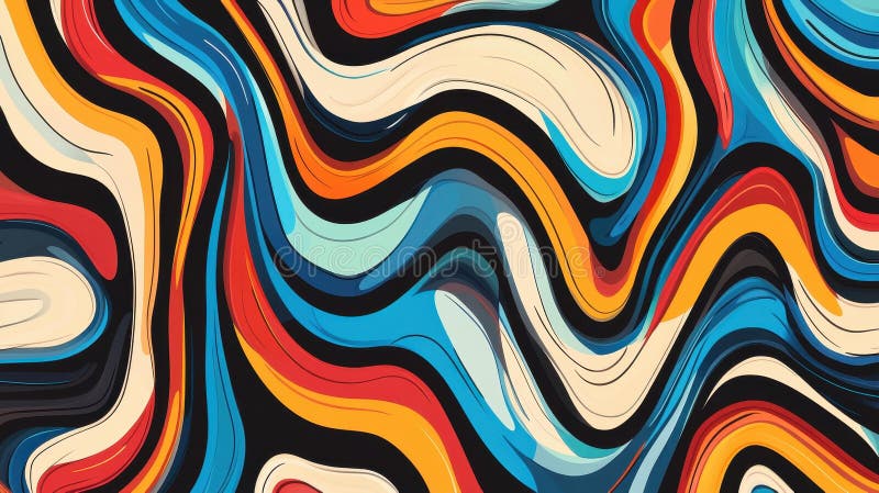 Dive into a Vibrant World of Surreal Curves and Rich Colors with this ...