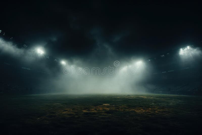 Experience Dramatic Arena Atmosphere Under Bright Lights and Fog ...