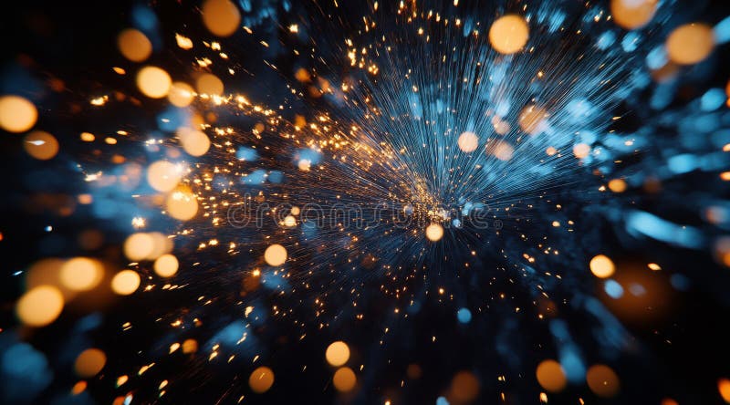 Experience a Dynamic Burst of Light and Colorful Particles in ...